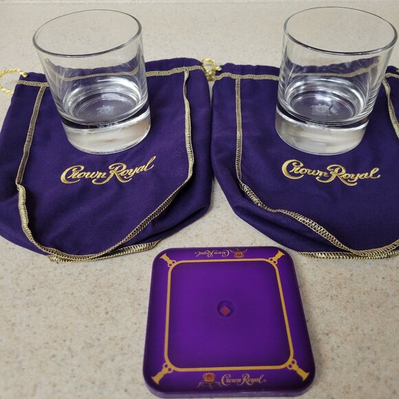 Crown Royal Distillers | Dining | Crown Royal Rocks Glasses With Light ...
